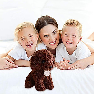 Muised Simulation Teddy Dog Plush Toy Puppy Doll Adults Gift 25CM Plushies Animals Stuffed Animals & Teddy Bears Adult Dolls Age 6-8 Action Figures Throw Pillows for Bed Winter Soft Warm