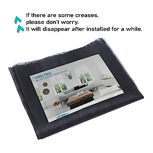 TOOLTRIZ Windows Screen and Screen Door Replacement, 48"x118" Durable Fiberglass Screen Mesh - Screen & Sliding Screen Door Repair for Patio & Window