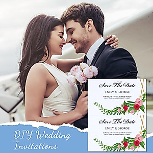 SATINIOR 600 Pcs 5.5 x 8.5'' Laser Inkjet Printer Blank Postcards Paper 300 Sheets 80lb Cover Perforated Cardstock 8.5 X11 for Mailings Flashcards White Index Perforated Cardstock 2 Cards/Sheet