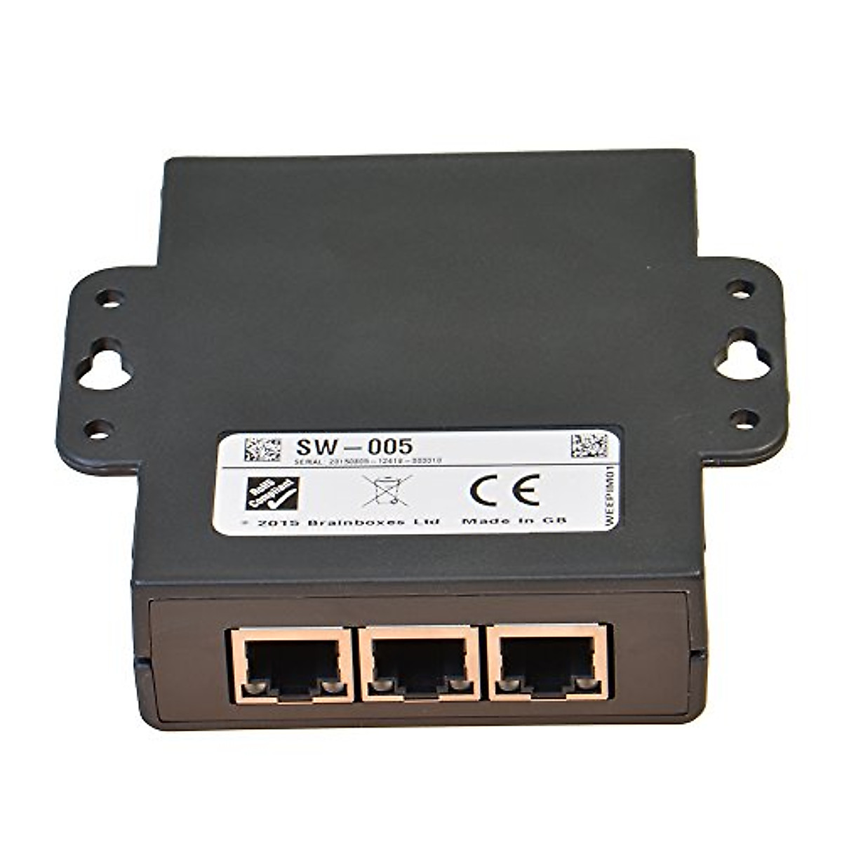 Brainboxes Switch - 5 Ports - DIN Rail mountable (SW-005)