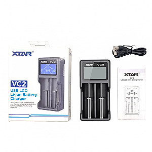 XTAR VC2 Charger with LCD Display Screen