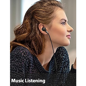 DUKABEL USB PC Earbuds, USB Gaming Earbuds with Mic for PC/PS4/PS5, Black Noise canceling Wired Headphones with Remote for Music, Video Calls, Broadcasting, Work