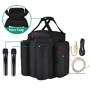 YipuVR Travel Case for Bose S1 Pro/S1 Pro +, Soft Carrying Bag Compatible with BOSE S1 Pro / S1 Pro Plus Portable Bluetooth Speaker,Speaker Cover with Shoulder Strap-Only Case
