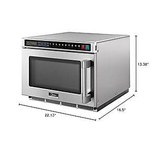 Midea Equipment 1817G1A Commercial Microwave, 1800 Watts, Stainless Steel