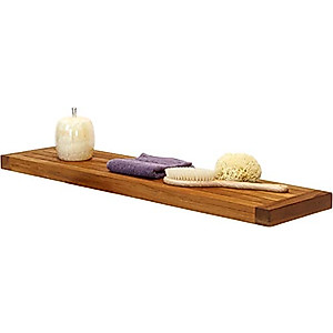 36" Moa Teak Flat Wall Shelf