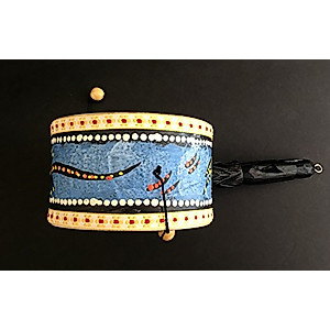 Balance Drum Twist Rattle Painted Double Maraca Monkey Drum Percussion Instrument- HEAVY DUTY/PROFESSIONAL QULAITY - JIVE® BRAND (10-in.)