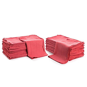 SIMPLI-MAGIC Shop Towels Pack of 300, Red and White