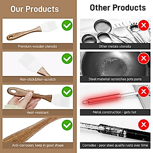 Oil and Butter Brush,Silicone Basting Brush with Wooden Hand,Pastry Brush for Cooking White