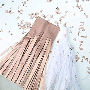 UNIQOOO 40 Sheets 20X26" Large Premium Metallic Tissue Gift Wrap Paper Bulk Rose Gold, Great for Gift Bag, Recyclable Gift Wrapping Accessory, Perfect for Wedding, Party, Art Craft Idea