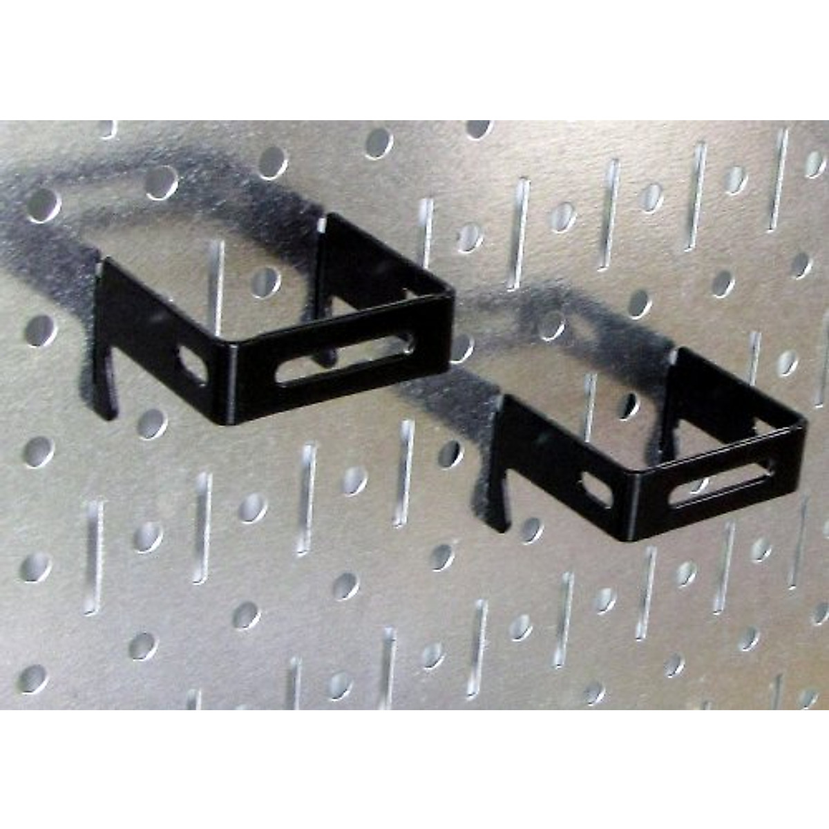 Wall Control 30BAS300GVB 4-Feet Metal Pegboard Basic Tool Organizer Kit with Galvanized Toolboard and Black Accessories, Metallic