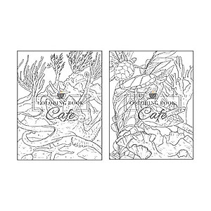 100 Wildlife Scenes: An Adult Coloring Book Featuring 100 Most Beautiful Wildlife Scenes with Animals, Birds and Flowers from Oceans, Jungles, Forests and Savannas