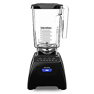 Blendtec Classic 575 Blender - WildSide+ Jar (90 oz) - Professional-Grade Power - Self-Cleaning - 4 Pre-programmed Cycles - 5-Speeds - Black