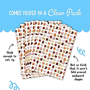 CENTRAL 23 Adult Wrapping Paper for Men Women Friends - 6 Sheets of Rude Birthday Gift Wrap - for Husband or Wife - For Anniversary Bridal Shower Valentines Day Christmas - Recyclable