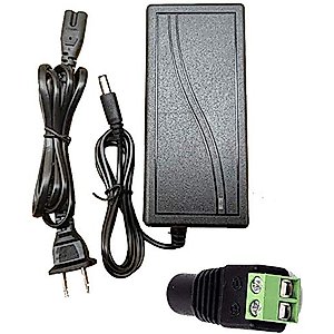 Henxlco AC100-240V to DC 12V 5A 60W Power Supply Adapter LED Driver Converter Transformer with 5.5 x 2.5mm Plug for LED Strip Light，CCTV Security Camera System
