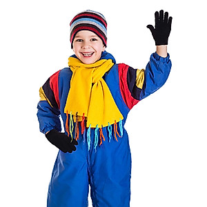 SATINIOR 6 Pairs Toddler Knitted Gloves Kids Winter Warm Stretchy Mittens Soft Lightweight Mittens for Boys and Girls (Multicolored,for 1-3 Years Old)