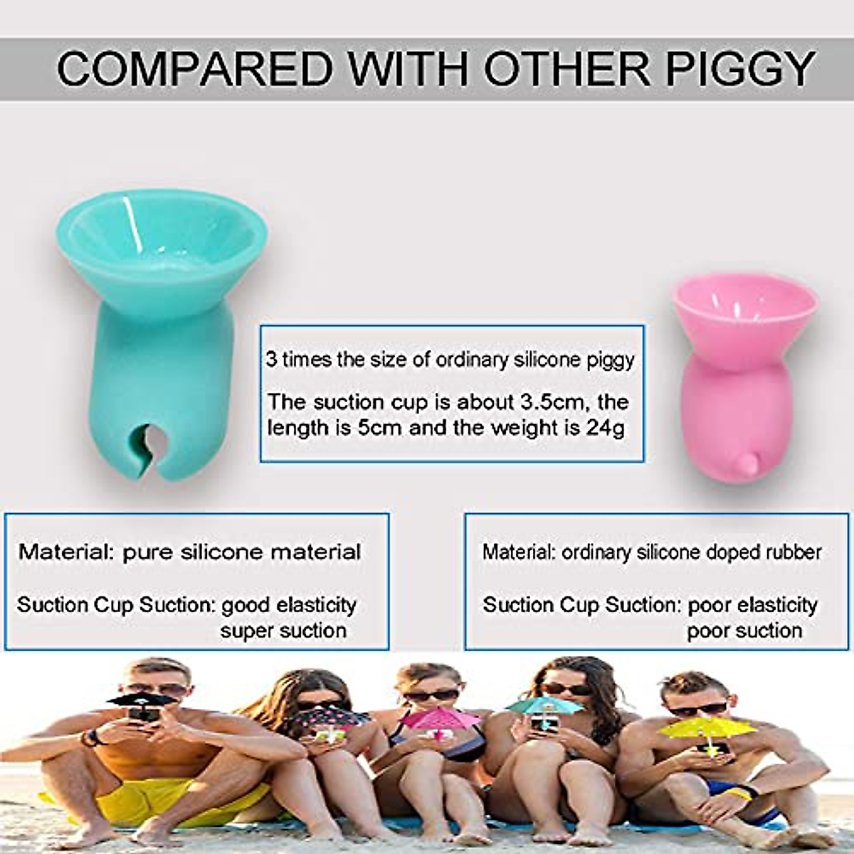 Phone Umbrella for Sun, Cell Phone Umbrella Sun Shade, Umbrella for Phone with Universal Adjustable Piggy Suction Cup Stand, Sun Shade for Phone, iPad, iPhone, Kindle Blocking Glare Anti-Reflection