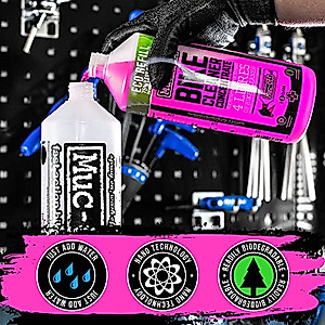 Muc Off Bike Cleaner Concentrate, 1 Liter - Fast-Action, Biodegradable Nano Gel Refill - Mixes with Water to Make Up to 4 liters of Bike Wash