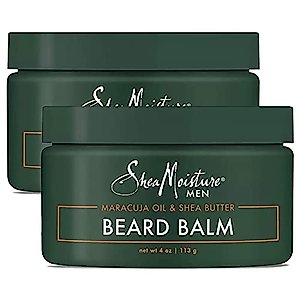 SheaMoisture Mens Skin Care, Beard Balm with Natural Ingredients, Shea Butter and Maracuja Oil to Shape, Smooth & Define Flawless Beard & Facial Hair (2 Pack – 4 Oz Ea) 