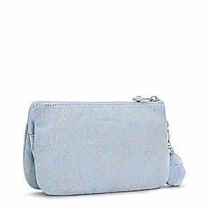 Kipling Women's Creativity Extra Large Wristlet, Versatile Cosmetics Kit, Lightweight Nylon Travel Organizer Wallet, Glistening Floral