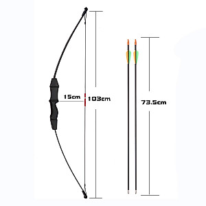 DOSTYLE Bow and Arrow Set for Children Outdoor Youth Recurve Junior Archery Training for Kid Teams Game Gift