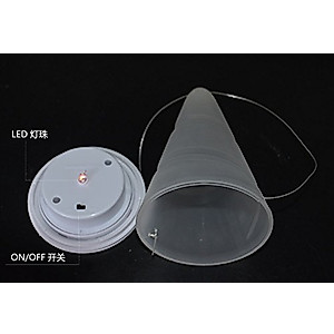 DHLink Patio Garden Lawn Deck Decoration Hanging Cone Shaped Solar Lights New