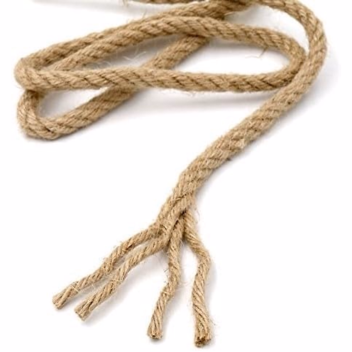 KINGLAKE GARDEN Jute Rope,Hemp Rope Heavy Duty Jute Rope 1/4 inch x 164 Feet(6 MM x 50 M) Twisted Hemp Rope for Indoor and Outdoor Gardening,Crafts, Home Decorating, Climbing,DIY