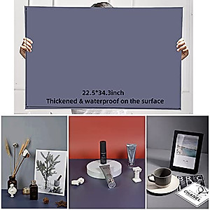 Photography Backdrops Small Product Background: Flat Lay Seamless Paper Props - Tabletop Photo Shoot for Jewelry Cosmetics Food .(22x34in, Dark)