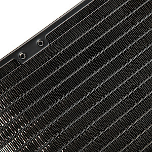 12 Pipe Heat Exchanger Radiator, Liquid Cooler with Water Separator, G1/4Thread Copper Fin Water Cooler Tube for PC CPU Water Cool System Computer(360mm)