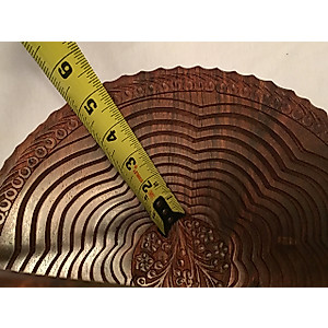 Special DAY Wedding LOVE Gift Wooden Collapsible Fruit Basket (12"x12"x12") Elegant Wooden Foldable Fruit Basket Circular Hand Crafted Valentine Day Gift