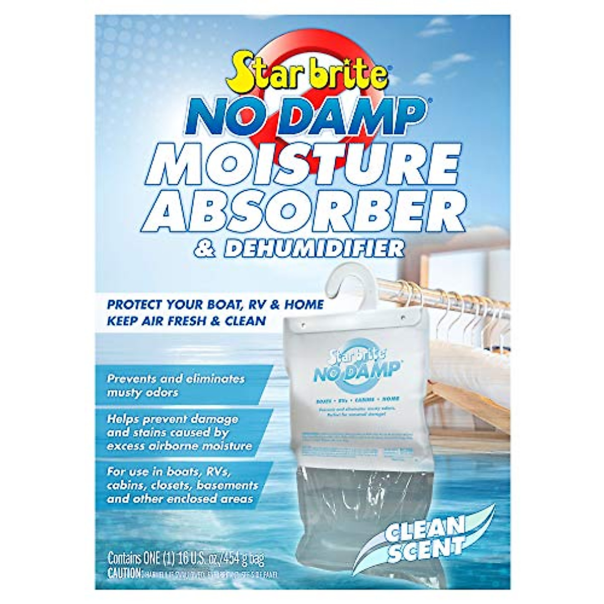 STAR BRITE No Damp Dehumidifier Hanging Bag - 16 OZ (085470)
