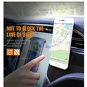 Silver Universal Magnetic Air Vent Mount for iPhone - Smartphones