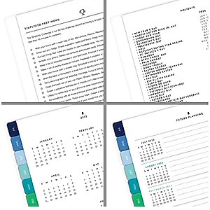 At-A-Glance Emily Ley Simplified Jul 2023 - Jun 2024 Planner 8.5"x5.375", Weekly/Monthly, Pineapple
