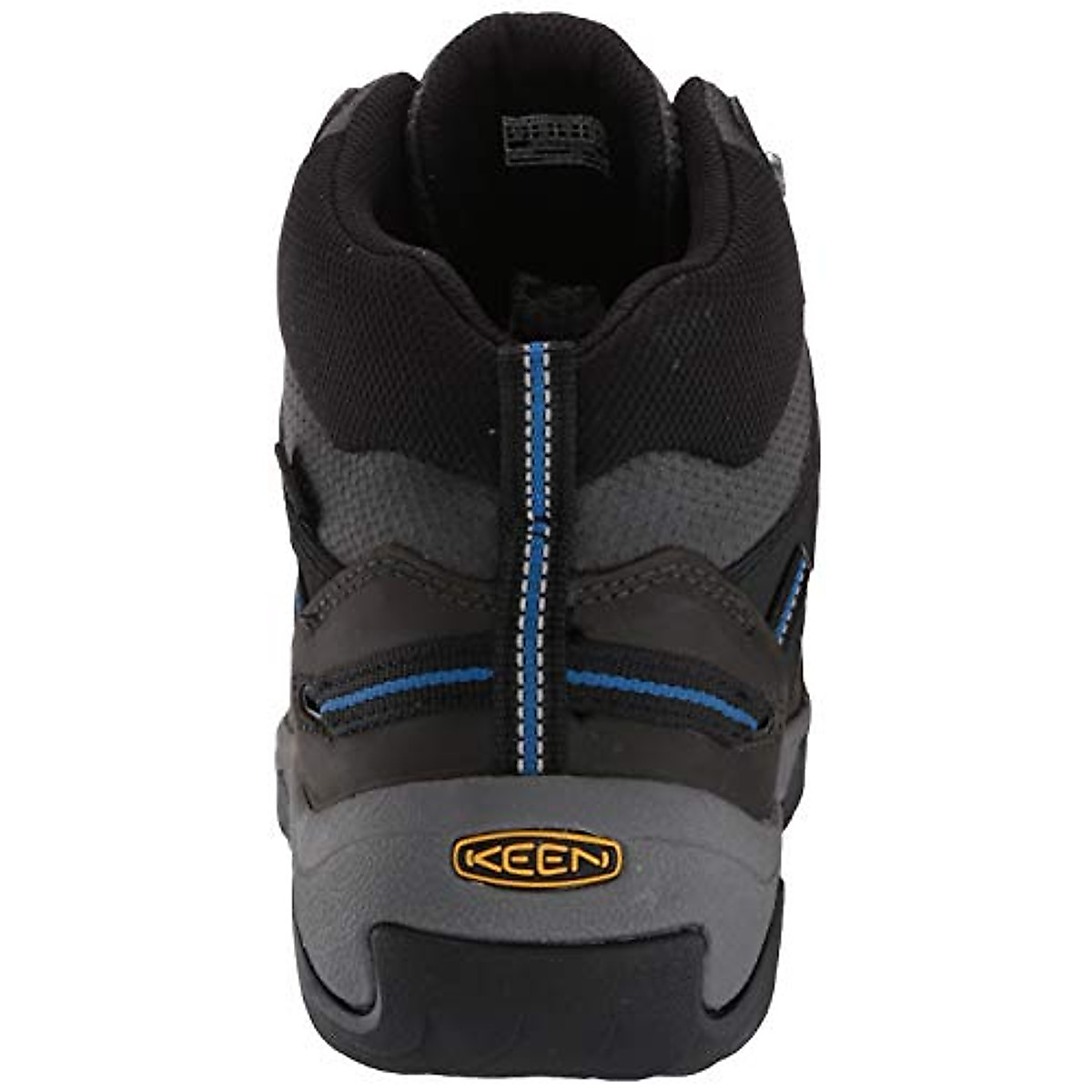 KEEN Men's Steens MID WP Hiking Boot, Black, 10