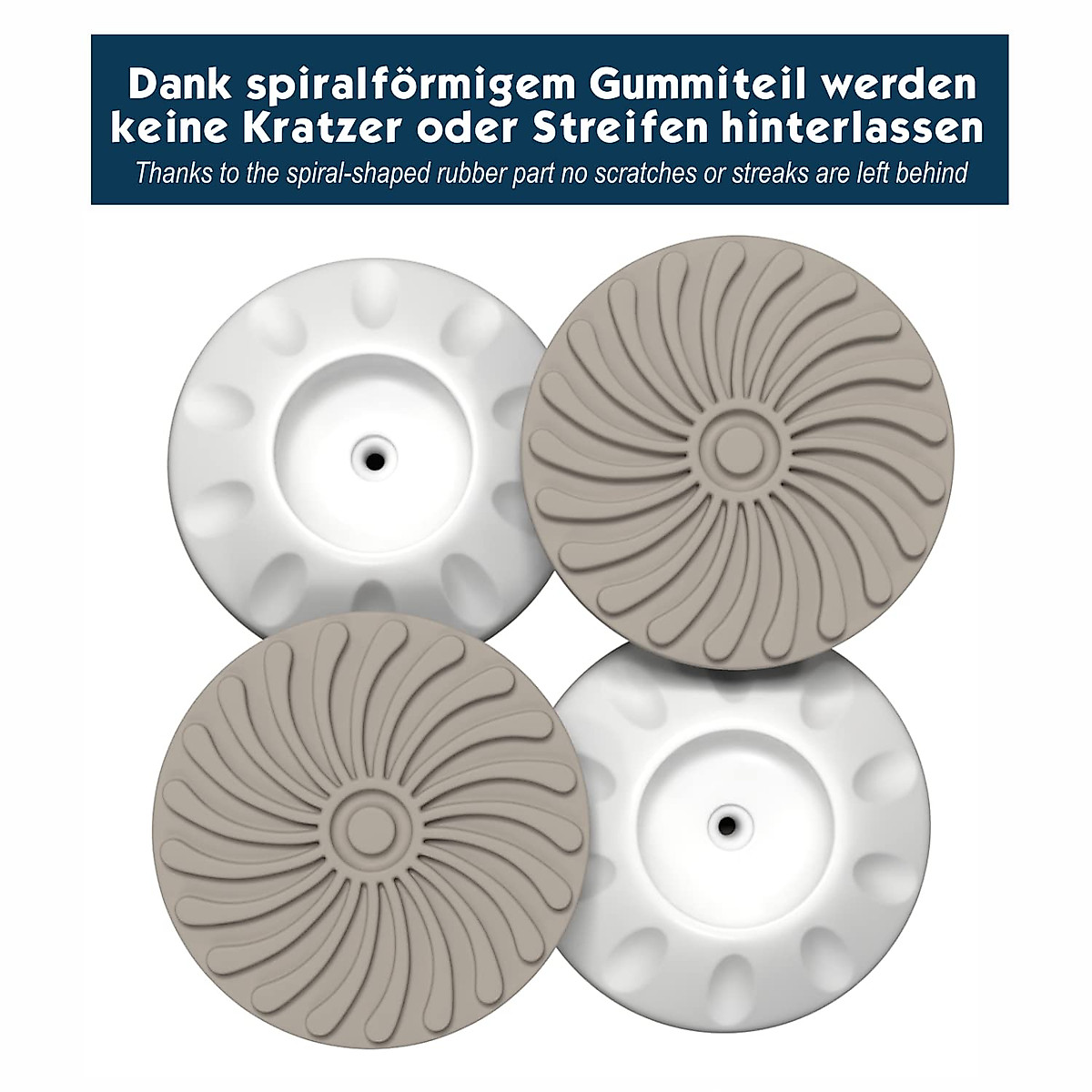 Wall Cups for Baby Gates Hoffenbach | 4 Pack | Works with All Walk-Through Pressure Mounted Child & Dog Safety Gates | Pads Protect Doorway, Door Frame, Stairs | No Drill | German Quality