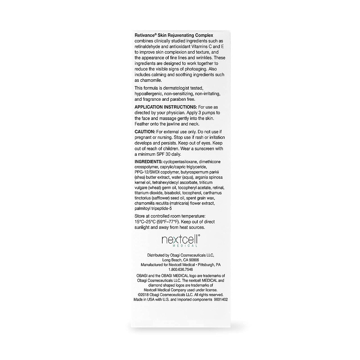 Obagi medical Retivance Skin Rejuvenating Complex, 1 oz