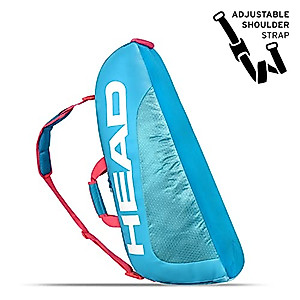 HEAD Tour Team 6R Combi Tennis Racquet Bag - 6 Racket Tennis Equipment Duffle Bag, Blue/Pink