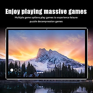 YLOMAY 10.1" Android 12Tablet PC, 4GB+64GB ROM/256G Expandable Computer Tablets, 10 Core IPS HD Ultra-Thin Screen| 2.4G+5G WiFi Bluetooth| Dual SIM Voice Calls GPS 13MP Cameras 