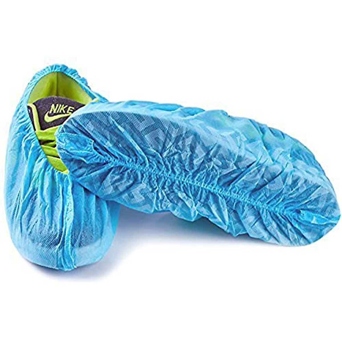 G & F Products - 13033 Premium 100 Pack (50 Pairs ) Disposable Boot & Shoe Covers Slip - Resistant fits up to size 11 US Men and 13 US Women, Blue, Large