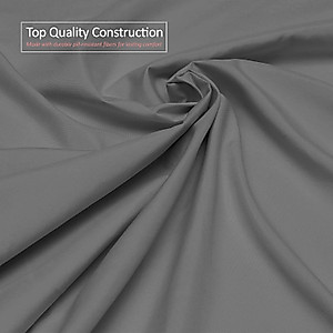 Nestl Full Size Sheet Sets - 6 PC Soft Microfiber Deep Pocket Full Sheet Set - Shrinkage and Fade Resistant Bedding Sheets & Pillowcases - Full, Dark Gray