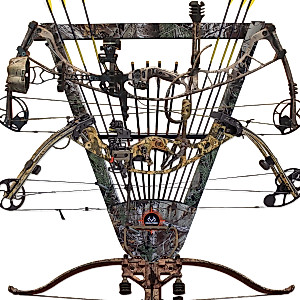 Rush Creek Creations unisex adult RealTree Camo 2 in 1 Bow Rack, REALTREE Camo, 31.5 x 32.7 US