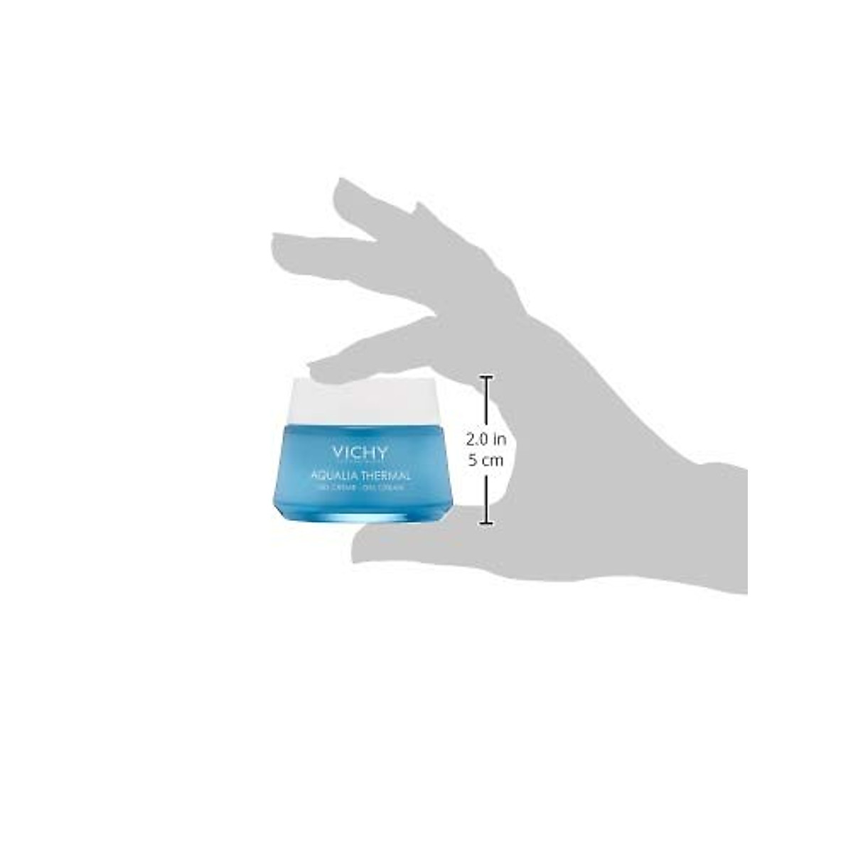 Vichy Aqualia Thermal Mineral Water Gel Moisturizer for Face with 97% Natural Origin Hyaluronic Acid, Dermatologist Recommended for 48-hr Hydration, Mineral Oil & Paraben-Free, 1.69 Fl. Oz