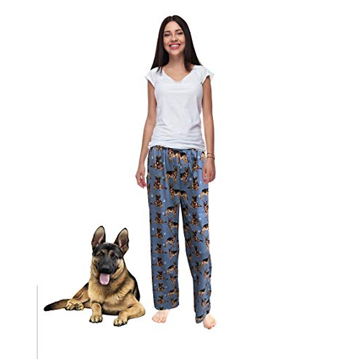 German Shepherd Pajama Pants – Cotton Blend - All Season - Comfort Fit Lounge Pants for Women and Men – German Shepherd Gifts