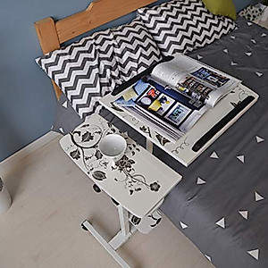 Ohvivid Study Writing Table,Home Desktop Computer Desk Bedroom Laptop Study Table Space Saving Office Table Home Office Desk Side Table Foldable Computer Table Simple Workstation Furniture