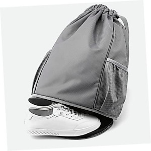 VALICLUD 4pcs travel bag basketball bag Drawstring Bag with Shoes Compartment Sports Backpack gym bag for men shoes organizer Drawstring Sports Bag Men's bag adjustable man nylon