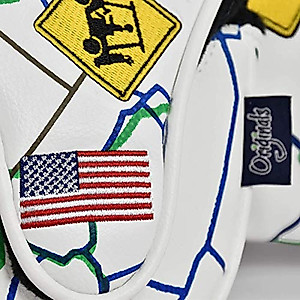 PRG Originals Route 66 Mallet Putter Cover (White)