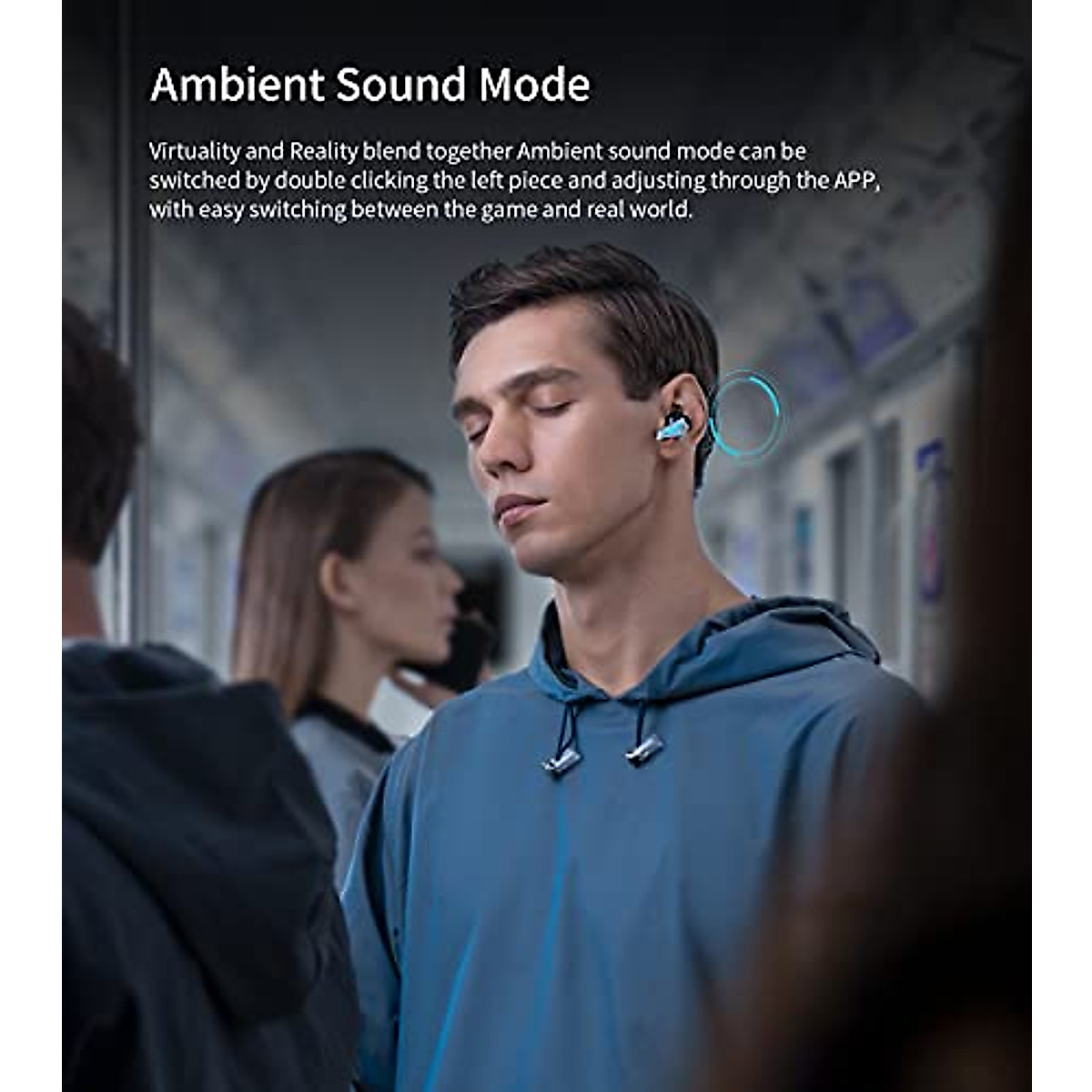 HECATE by Edifier GX07 Wireless Gaming Earbuds, Active Noise Cancelling Bluetooth Earbuds with 6 Microphones, LHDC/AAC, Ultra Low Latency, Dual Modes, App Control, RGB Light, 32.5h Playtime - Grey