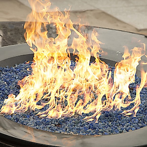 Dreffco Stainless Steel Fire Pit Burner Pan & Ring Pro Kit for Liquid Propane, 30-Inch Pan, 24-Inch Ring, 150,000 BTU Max