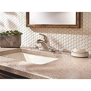 Delta Faucet B510LF-SSPPU-ECO Lavatory Faucet with Pop-Up Low Lead Single 4" Centers Lever Handle