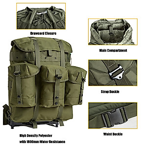 MT Military Alice Pack Army Survival Combat ALICE Rucksack Backpack Olive Drab