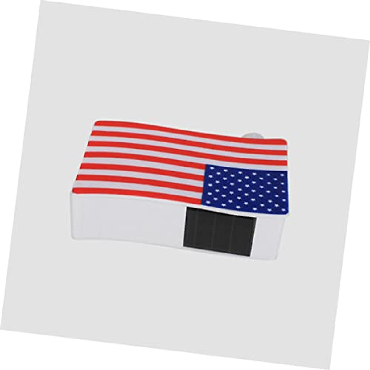 NOLITOY 2pcs Garden Night Lights Backyard Flag US Solar Decor for Patriots Patriotic Pin Patio Day Gift Lamp Supplies Accent Stake Outdoor Lawn Veteran Cemetery Spotlights